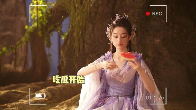 BTS: Cristy Guo and Gong Jun eats watermelon together! - Free - China ...